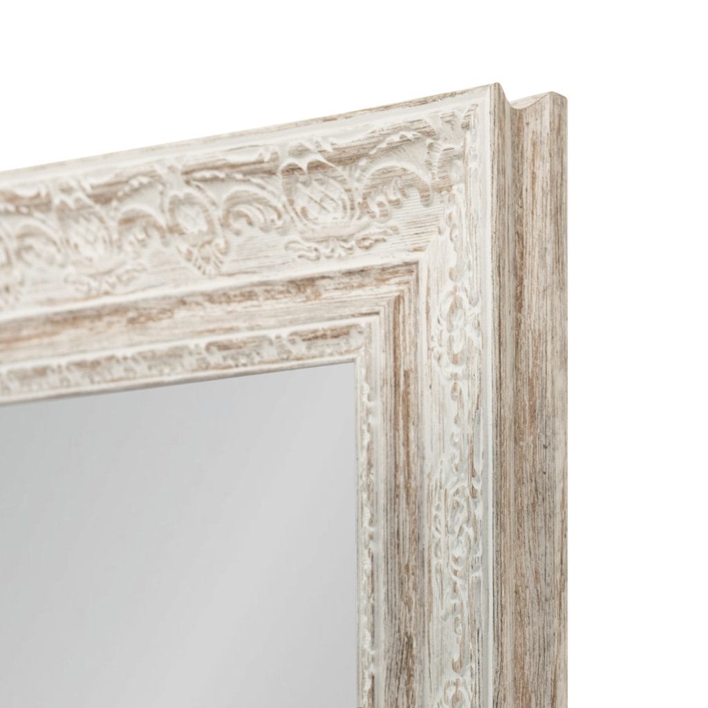 Framed Distressed White Mirror | Cape Town | South Africa