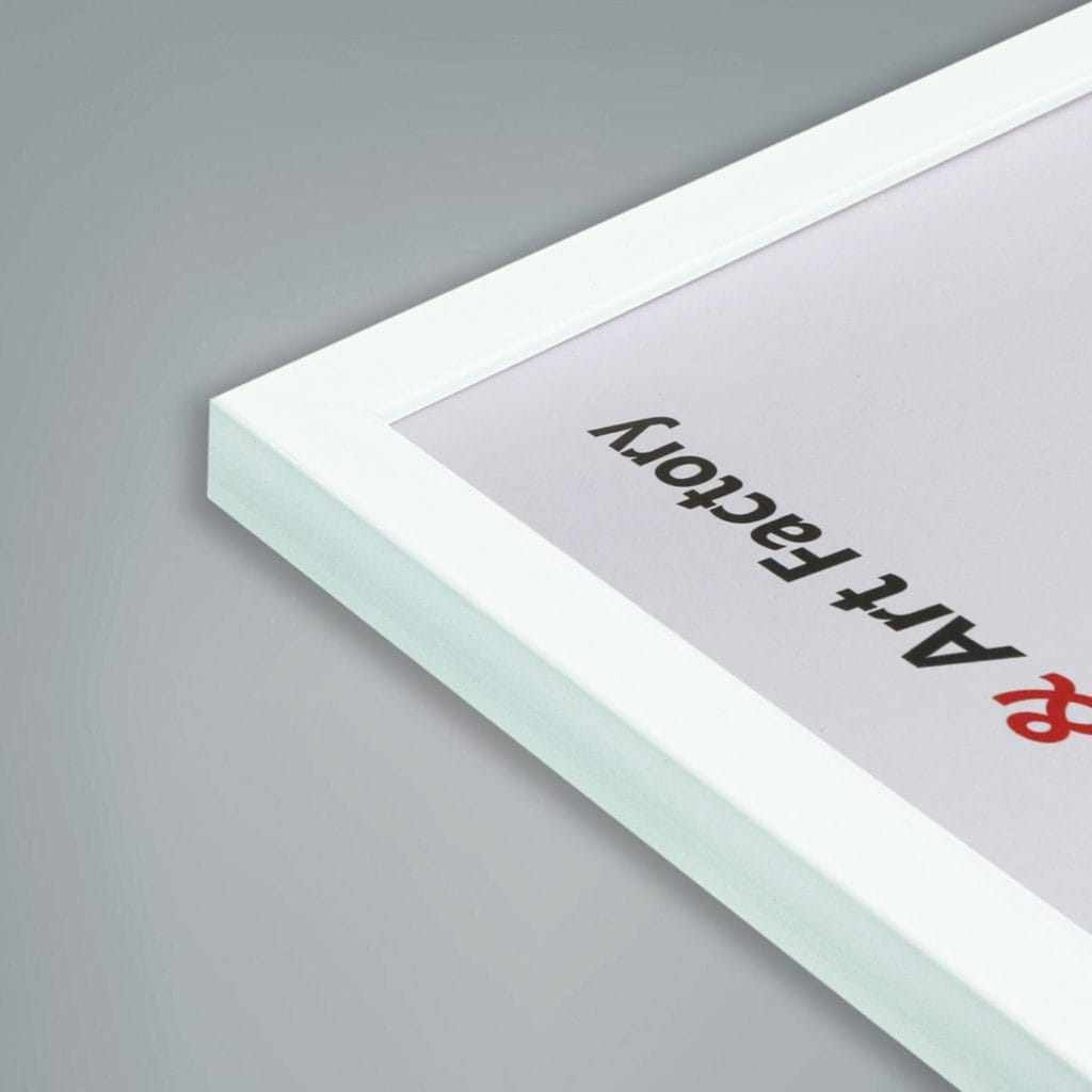 Sleek White Skinny Frame | Modern Picture Frames