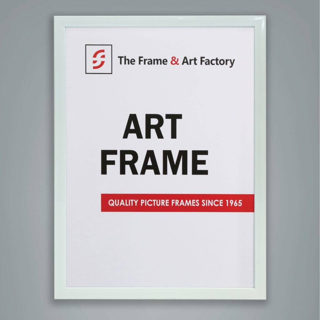 Sleek White Skinny Frame | Modern Picture Frames