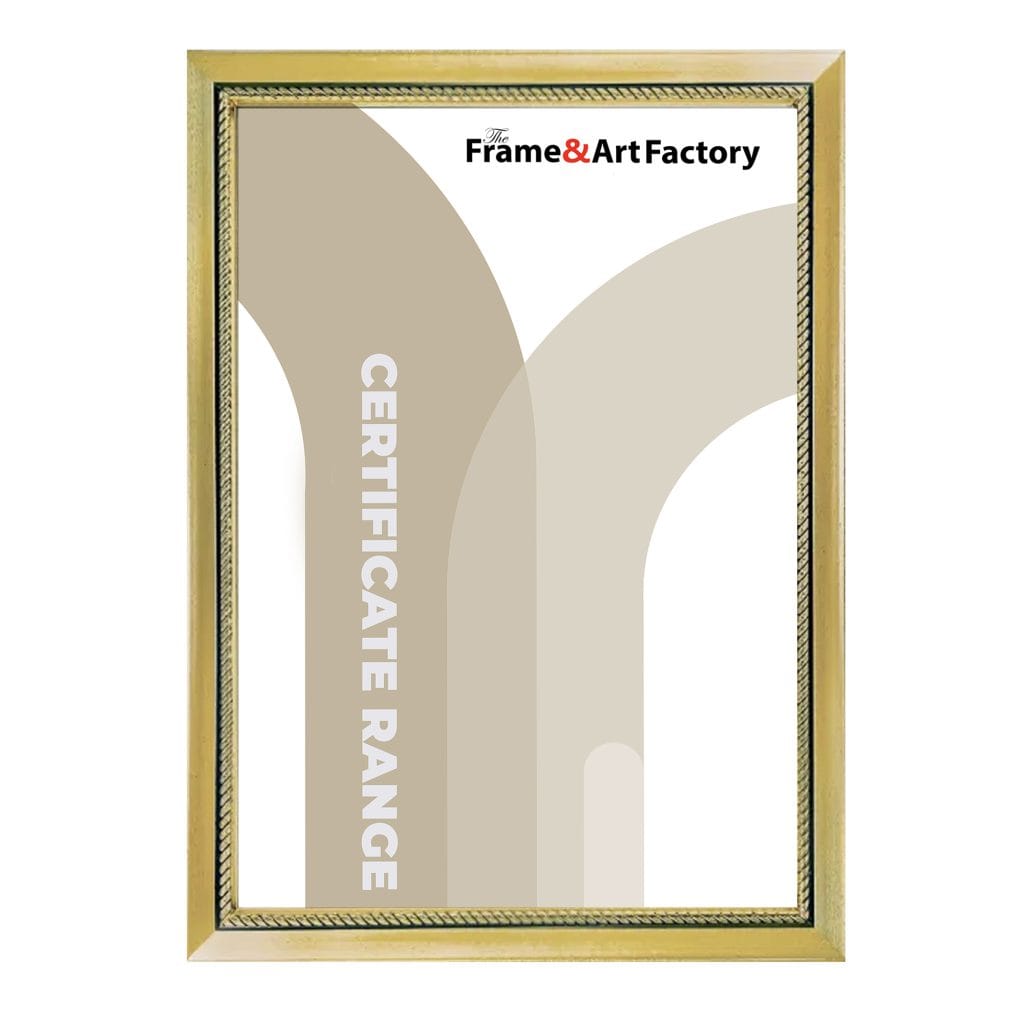 Gold Certificate Frame: Elegant Design for Your Achievements