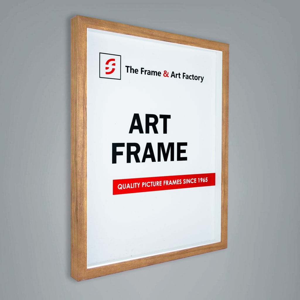 Slim Box Frame Light Teak | Shadow Box Frames | Cape Town