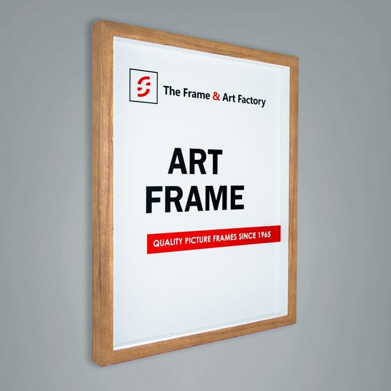 Slim Box Frame Light Teak | Shadow Box Frames | Cape Town