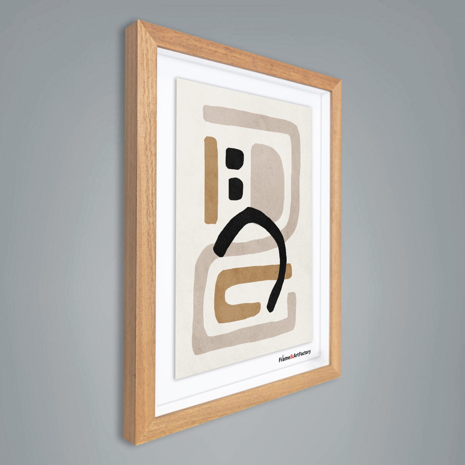 Teak Classic Box Frame: Duco Stained Obeche Timber Frame