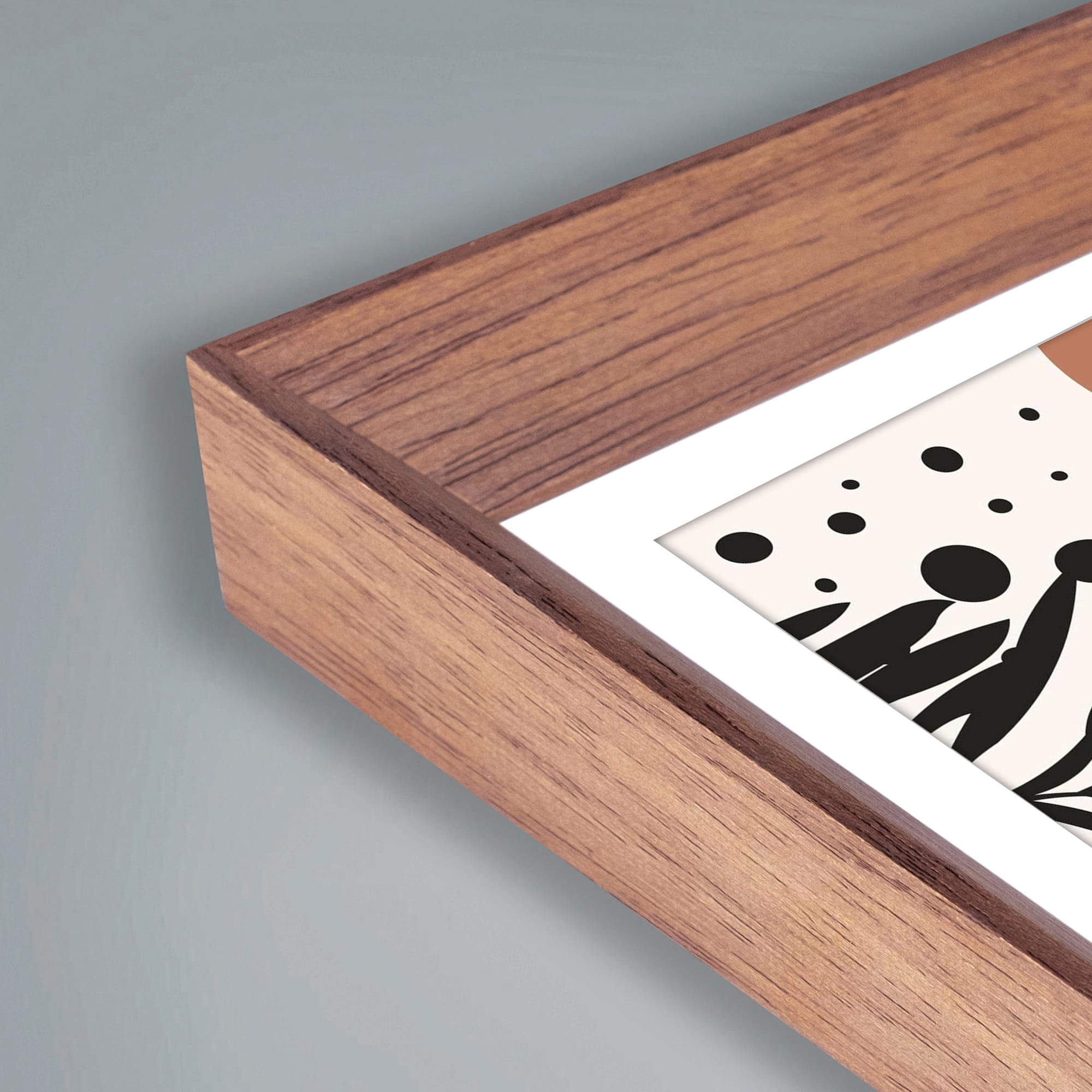 Slim Angle Frame Teak | Print and Frame Your Photos Online