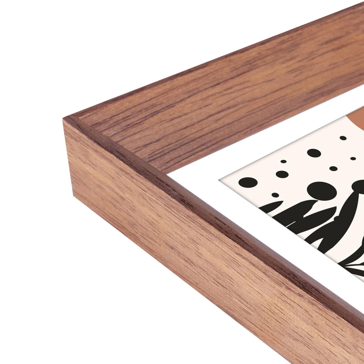 Slim Angle Frame Teak | Print and Frame Your Photos Online