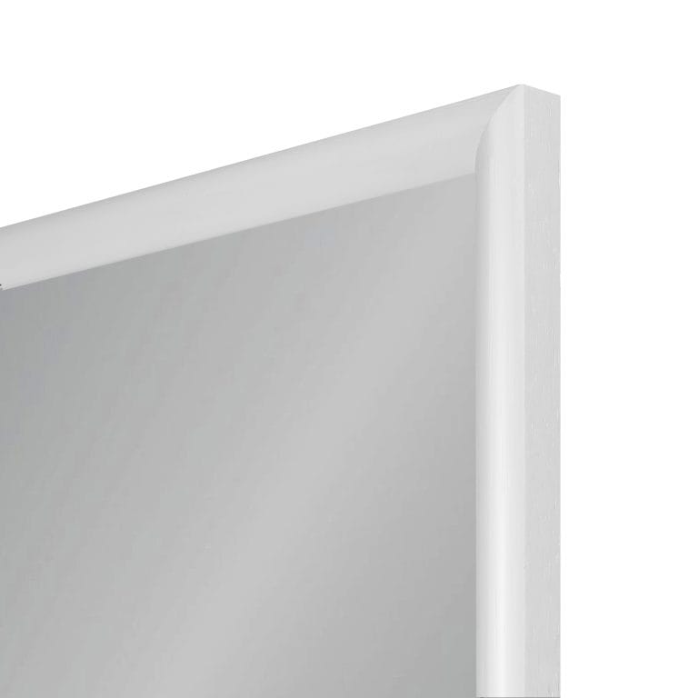 White Kyoto Wood Mirror Frame: Elegant and Timeless Design