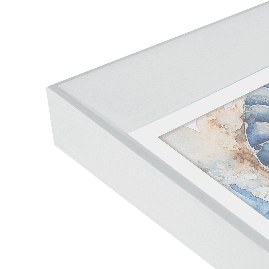 Discover the Elegance of the White Clean Slim Angle Frame