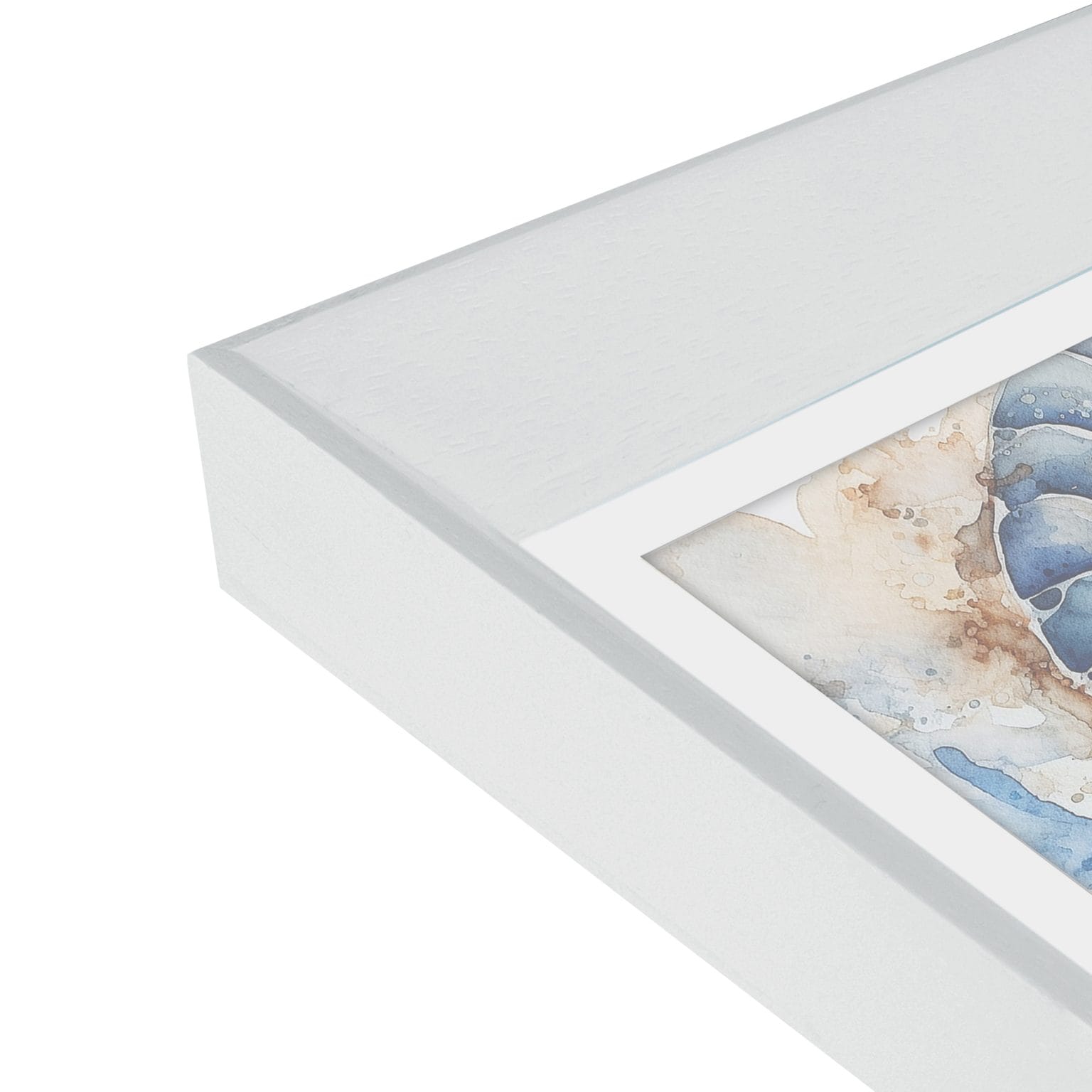 Discover the Elegance of the White Clean Slim Angle Frame
