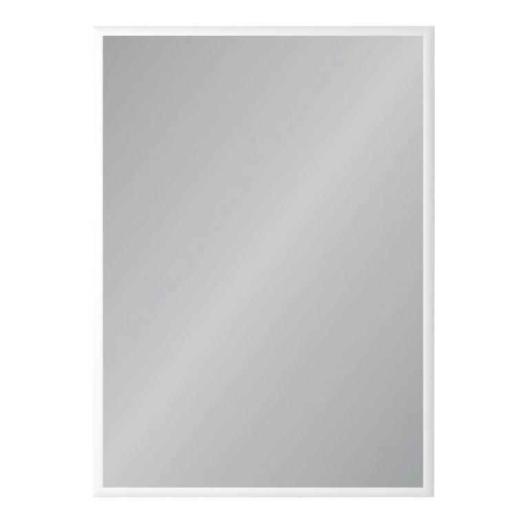 White Kyoto Wood Mirror Frame: Elegant and Timeless Design