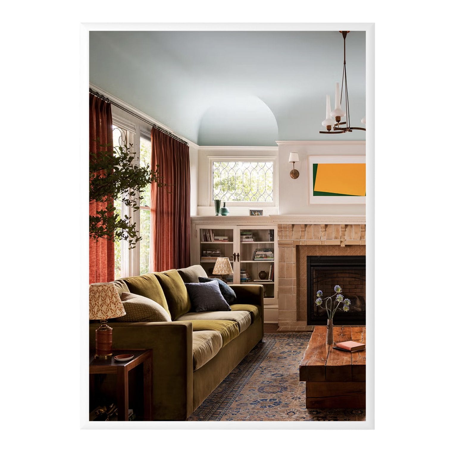 White Kyoto Wood Mirror Frame: Elegant and Timeless Design